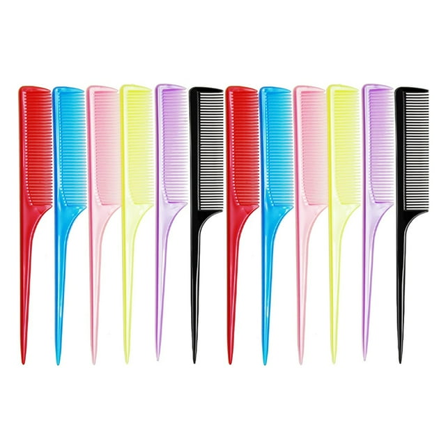 Sturdy Rat Tail Combs for Salon Hair Stylist - Fine-Tooth Hair Comb ...