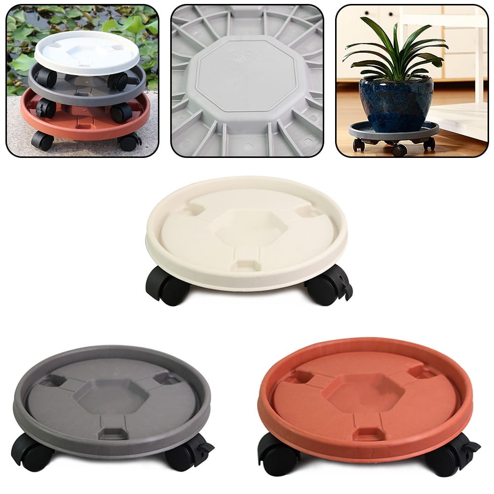 Sturdy Resin Plant Mover with Wheels for Barrels and Large Potted ...