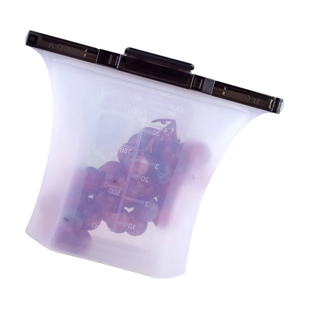 Sturdy Semi Clear Silicone Vacuum Bags Kitchen Organization Bags For ...