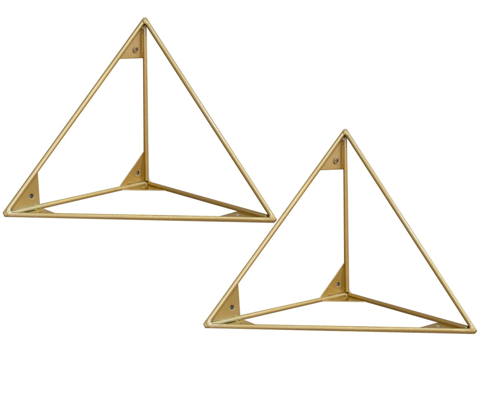 Sturdy Shelf Brackets, Triangular Shelf Brackets, Gold Metal Shelves ...