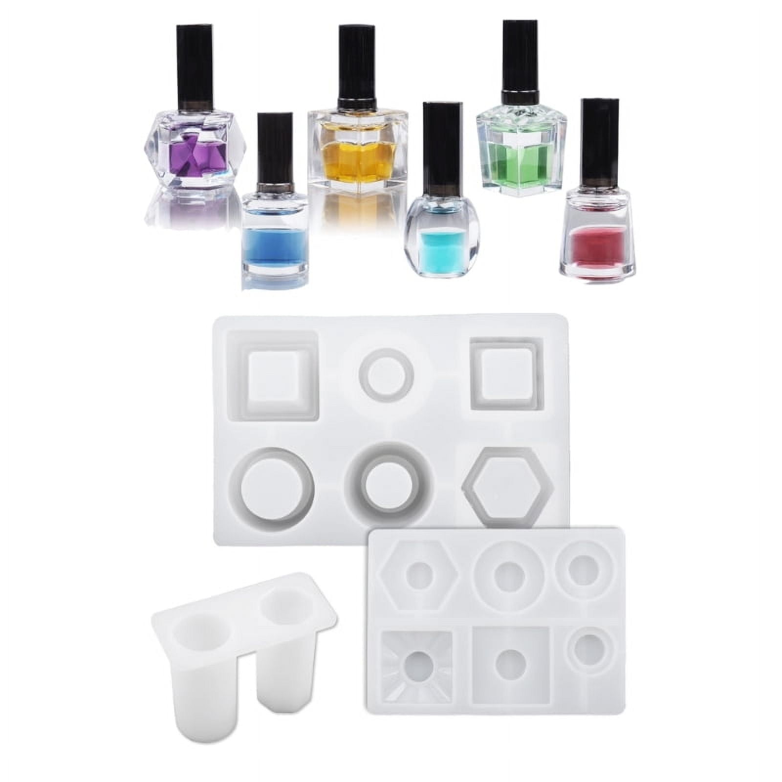 Sturdy Silicone Mould Set for UV Resin Keychains With 4 Liquids and ...