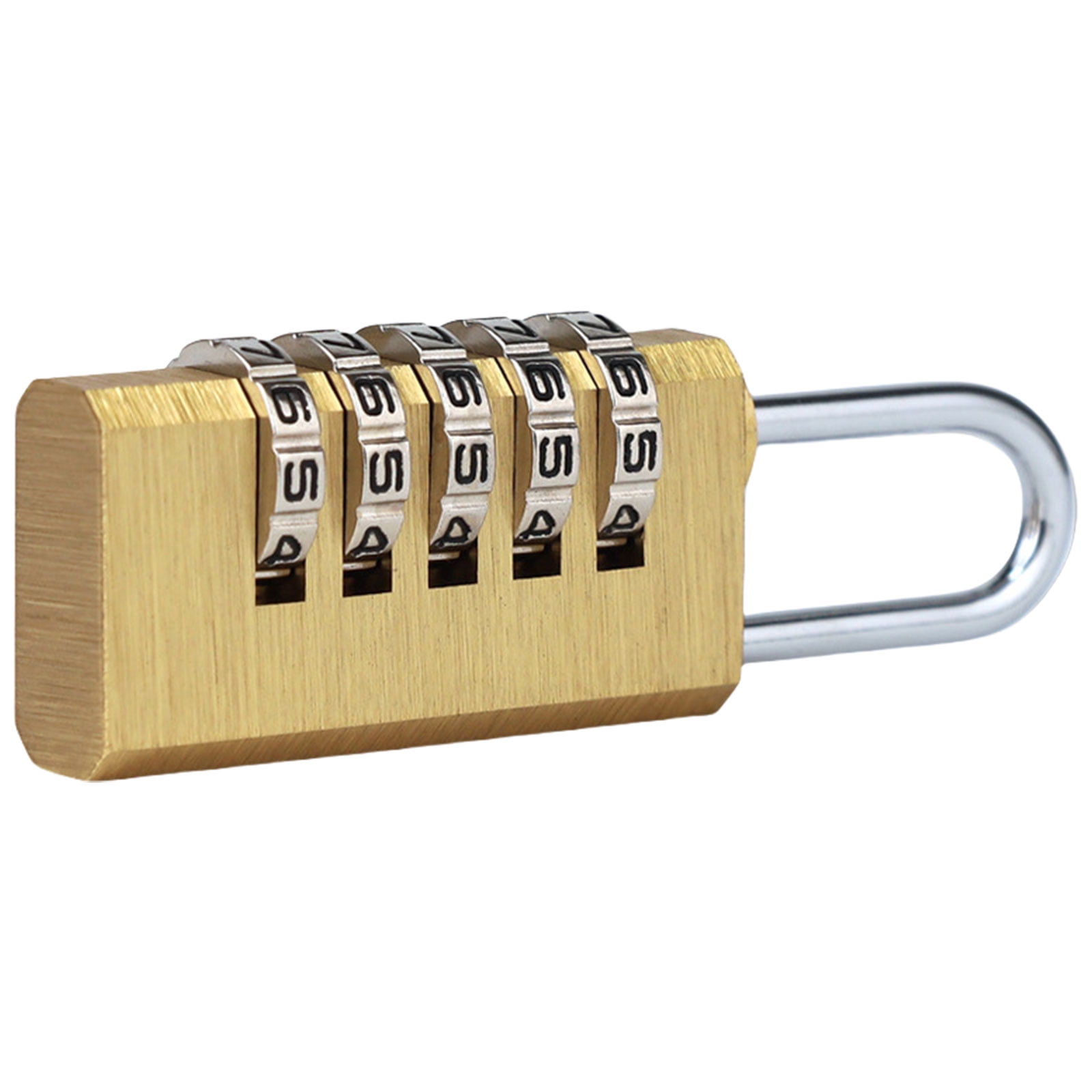 Sturdy Solid Brass Combination Padlock with Dials Code Hardened Steel ...