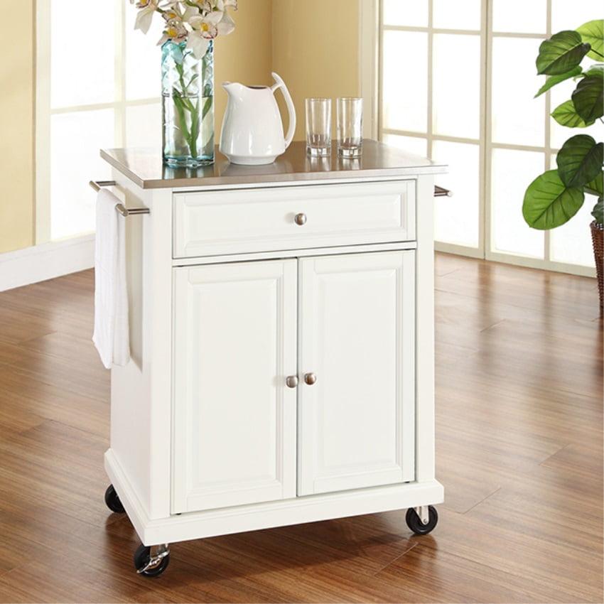 Sturdy Solid Hardwood Kitchen Island with Elegant Raised Panel Doors ...