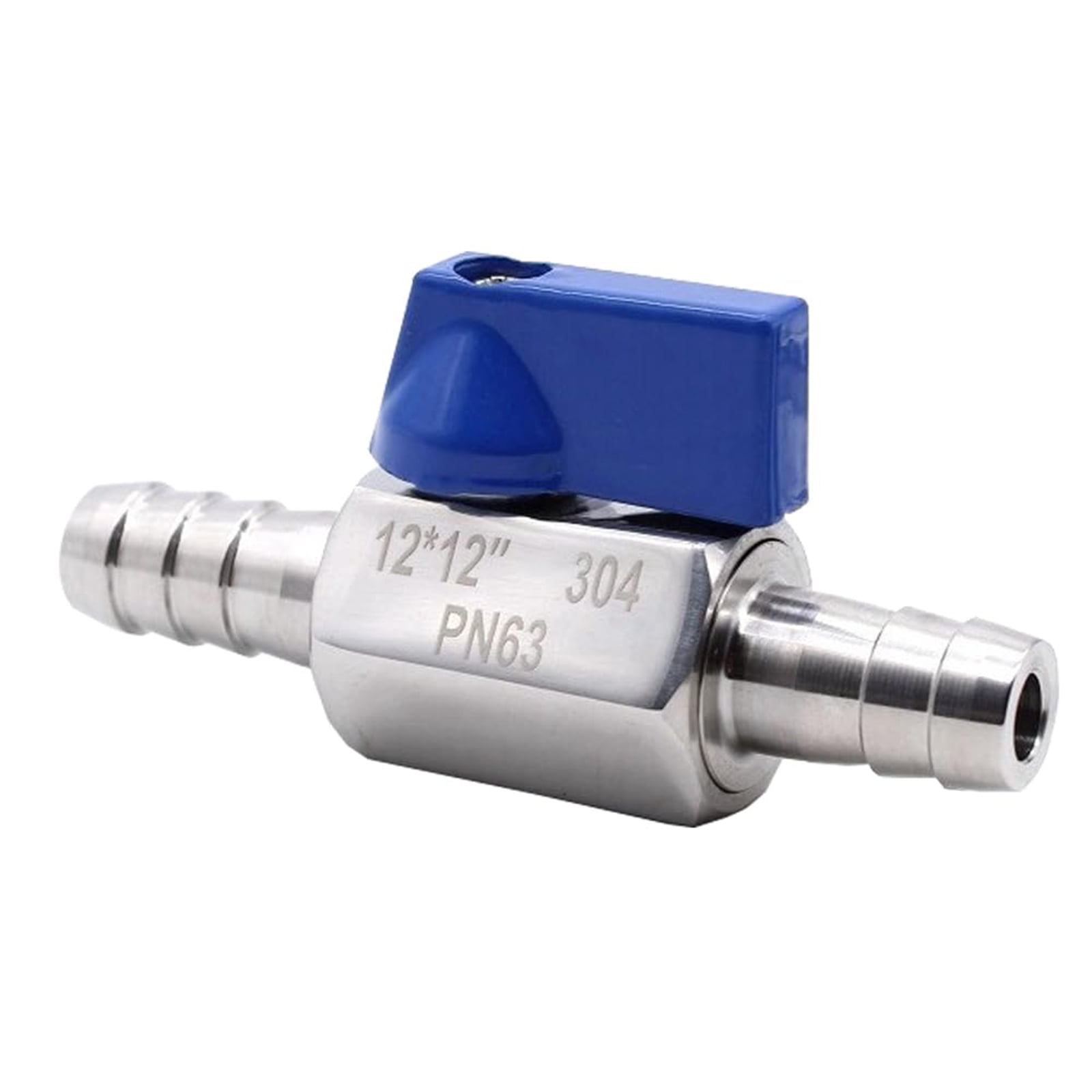Sturdy Stainless Steel Shut Off Valves Barb for Water Oil Fuels Systems ...