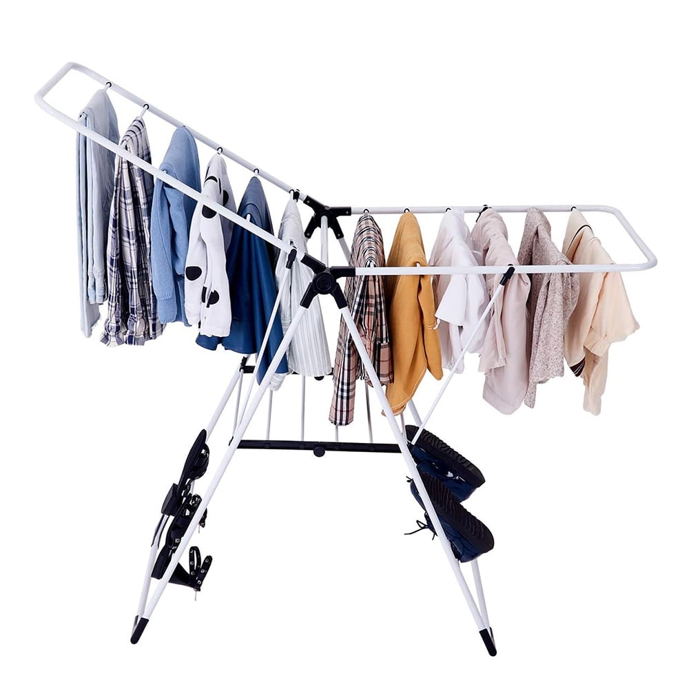 Sturdy Steel Clothes Drying Rack, Adjustable and Foldable Drying Rack ...