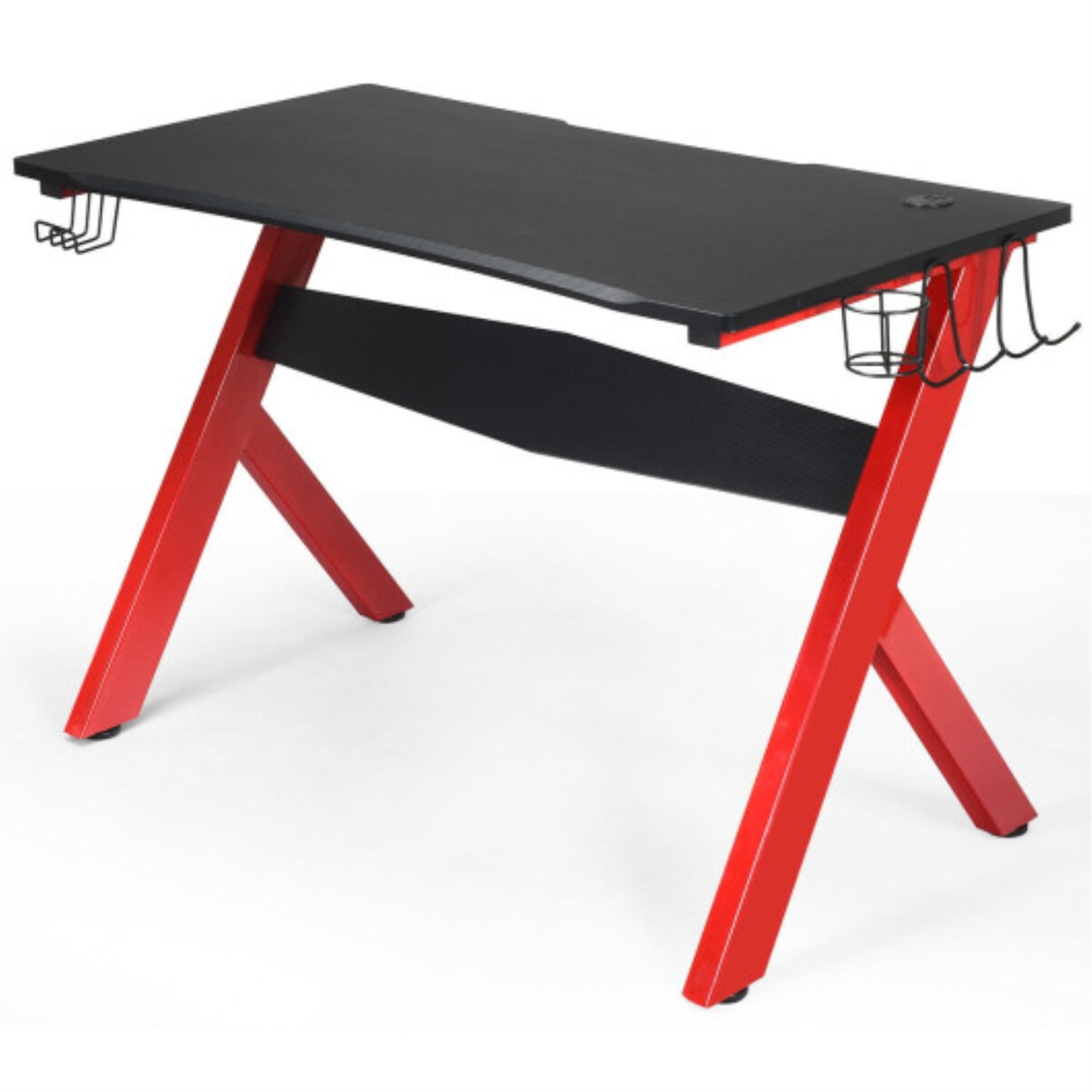 Sturdy Steel Frame Gaming Desk with Storage and Ergonomic Design ...