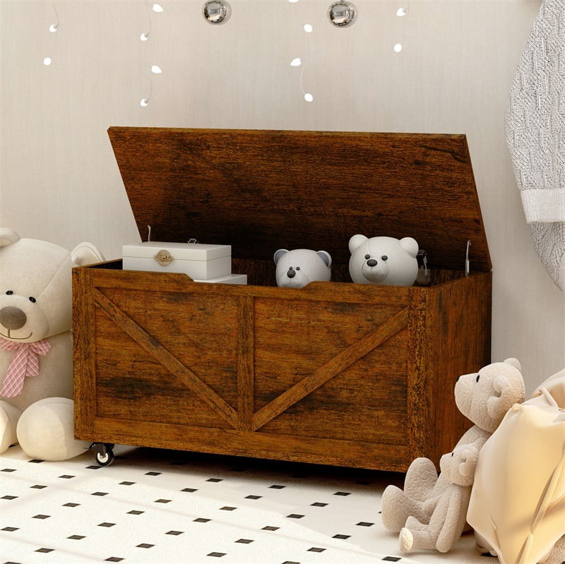 Sturdy Storage Bench 300 lb Capacity, Wooden Entryway Shoe Bench on ...