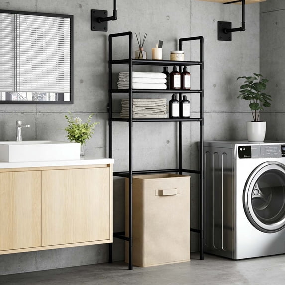 Sturdy Over Toilet Rack and Reliable Washing Machine Shelf, Dual-Use ...