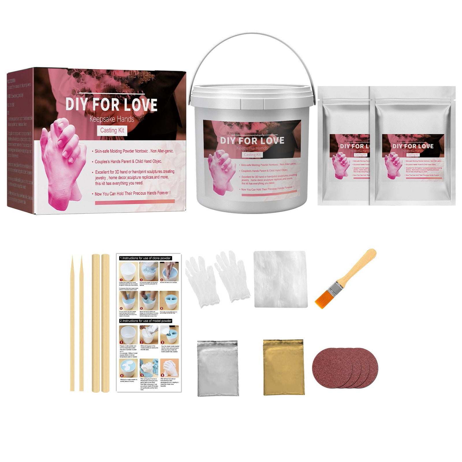 Sturdy Tools Clearance!!!Casting Hand Kit Statue Molding DIY Large ...