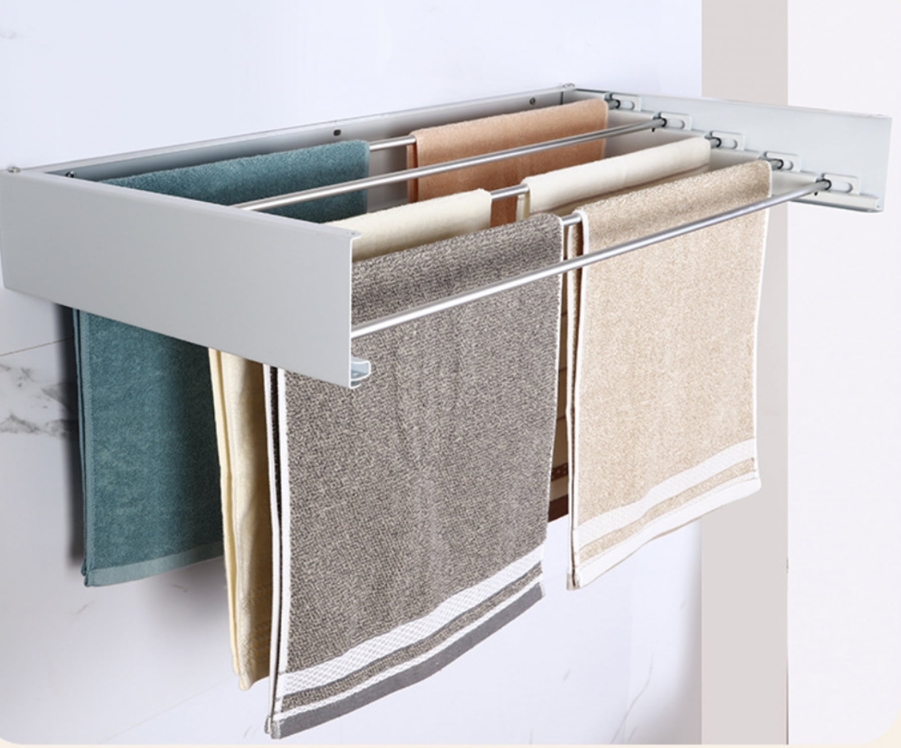 Sturdy Wall Mounted Drying Rack - Foldable Space Saving Design ...