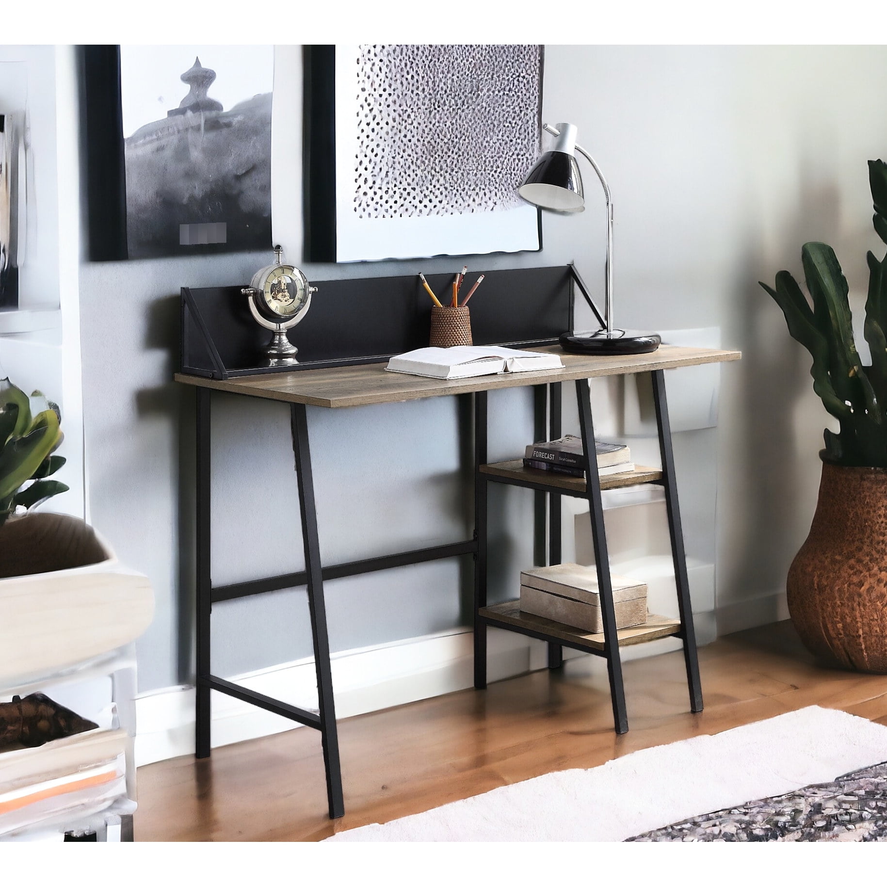 Sturdy Writing Desk+Modern Industrial Style”-“Office Work/Dining ...