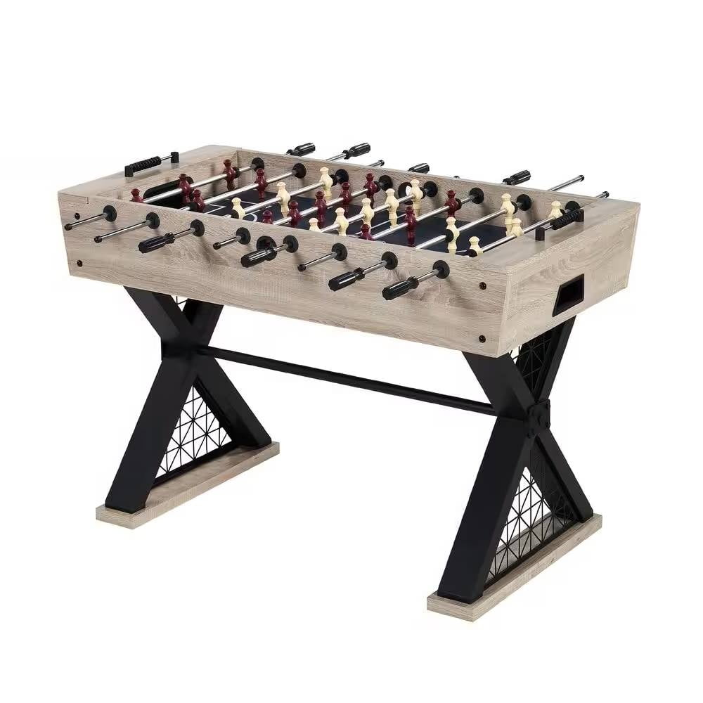 Sturdy X-Leg Industrial Modern Style 48-inch Foosball Table with 2 ...