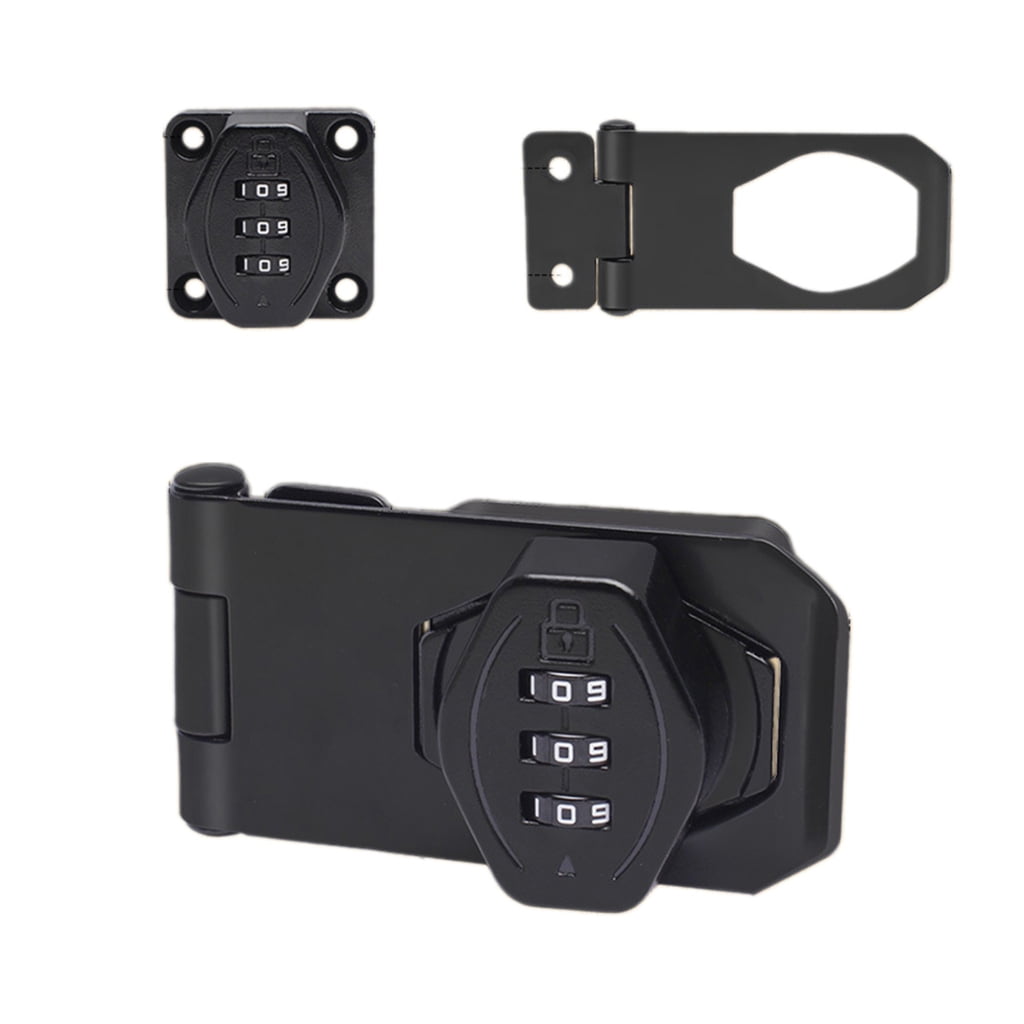 Sturdy Zinc Alloy Bifold Door Lock with Twist Knob Hasp Latches ...