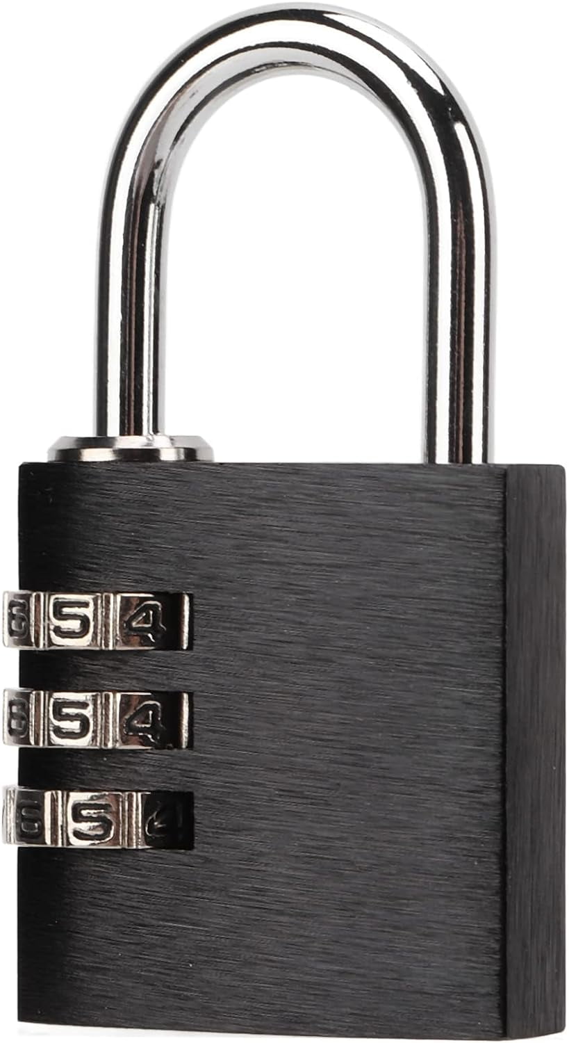 Sturdy aluminum stainless steel combination padlock Antitheft compact ...