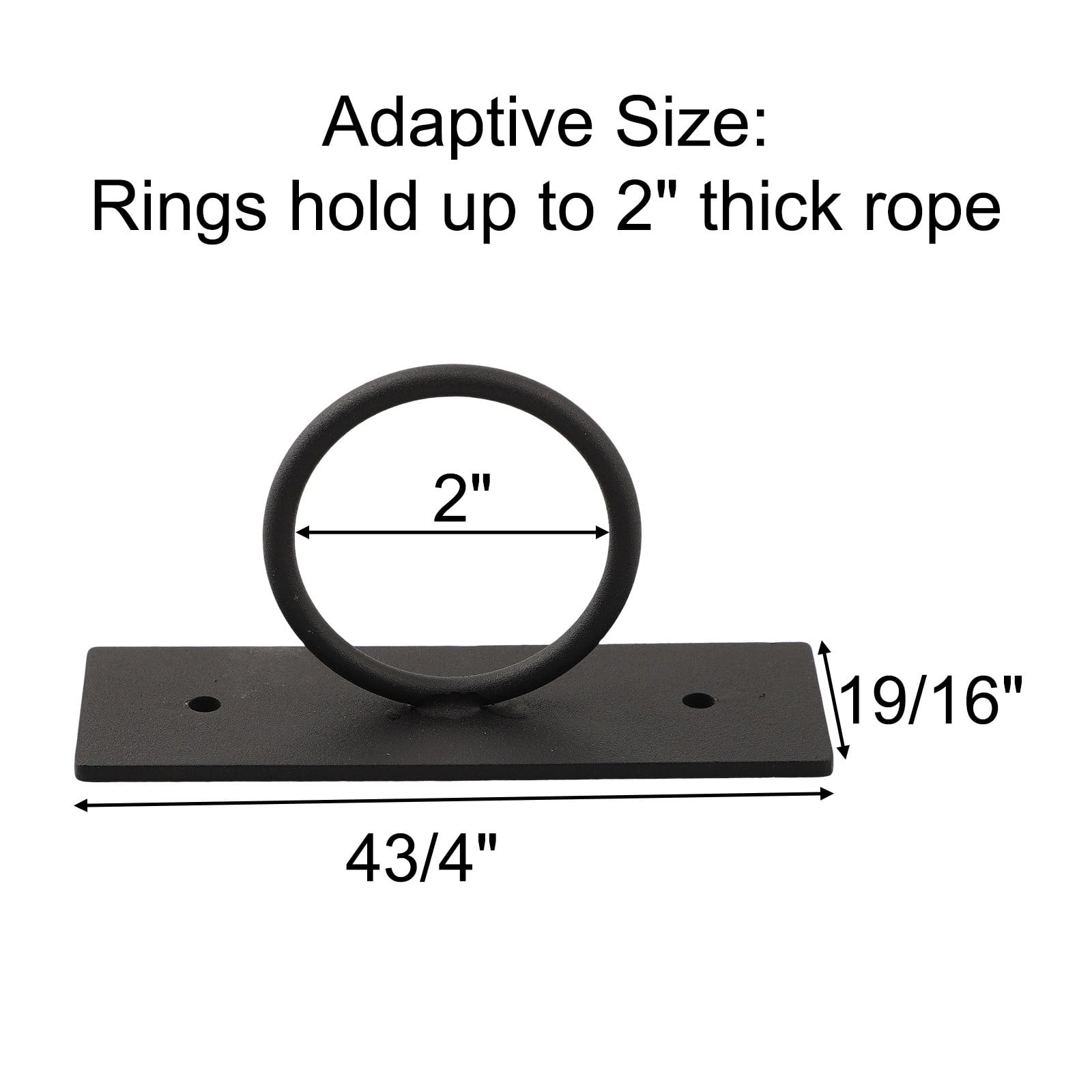 Sturdy and Versatile Black Rope Bracket for Secure and Neat Outdoor ...