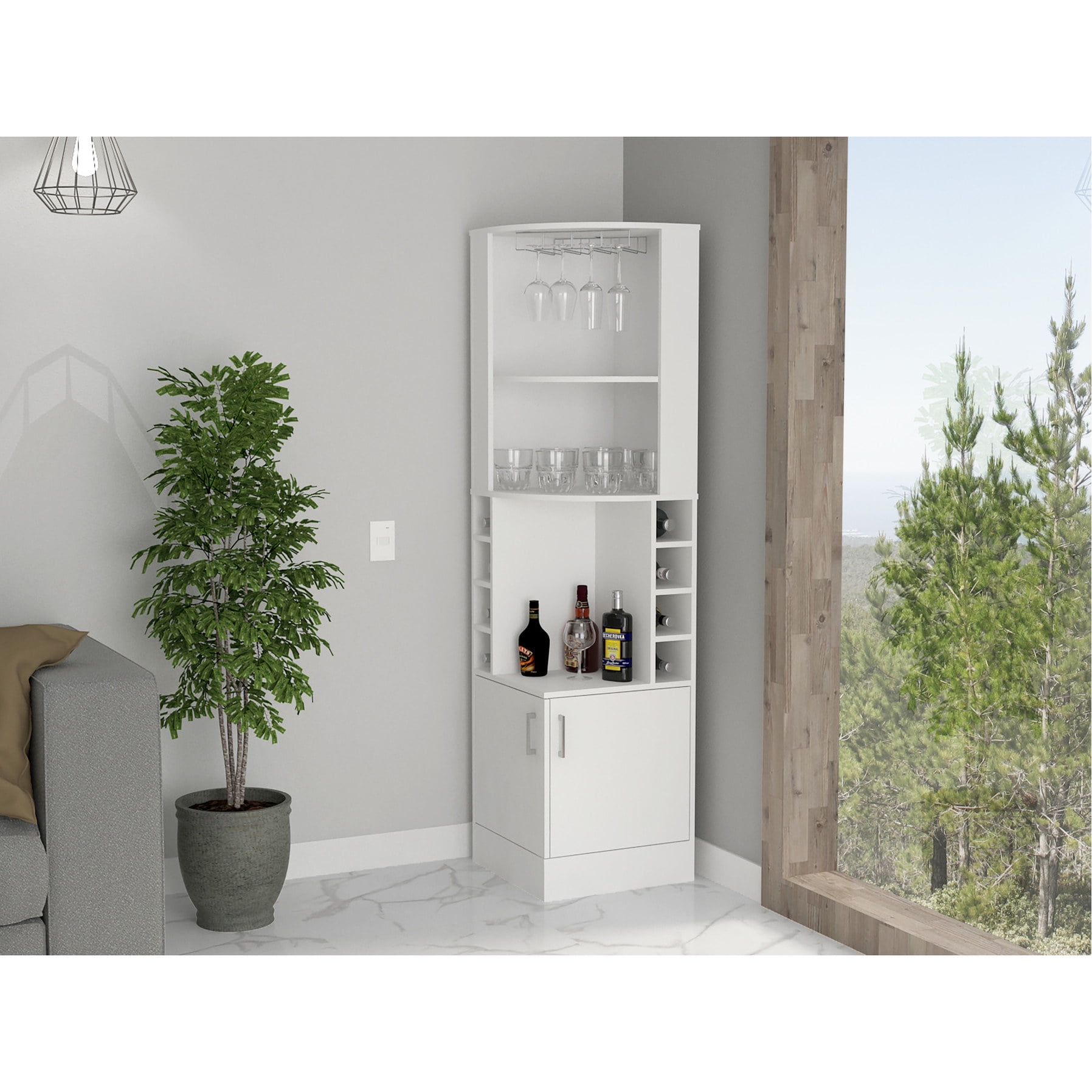 Sturdy bar cabinet construction - Withstand long - term use at home ...