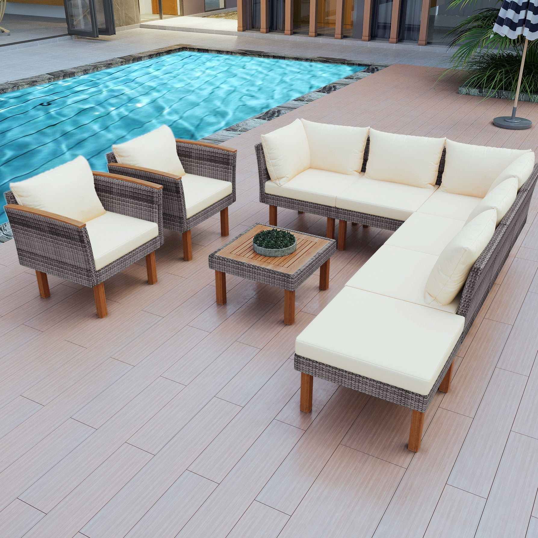 Sturdy structure and ergonomic armrests, cozy sitting | Ideal for patio ...