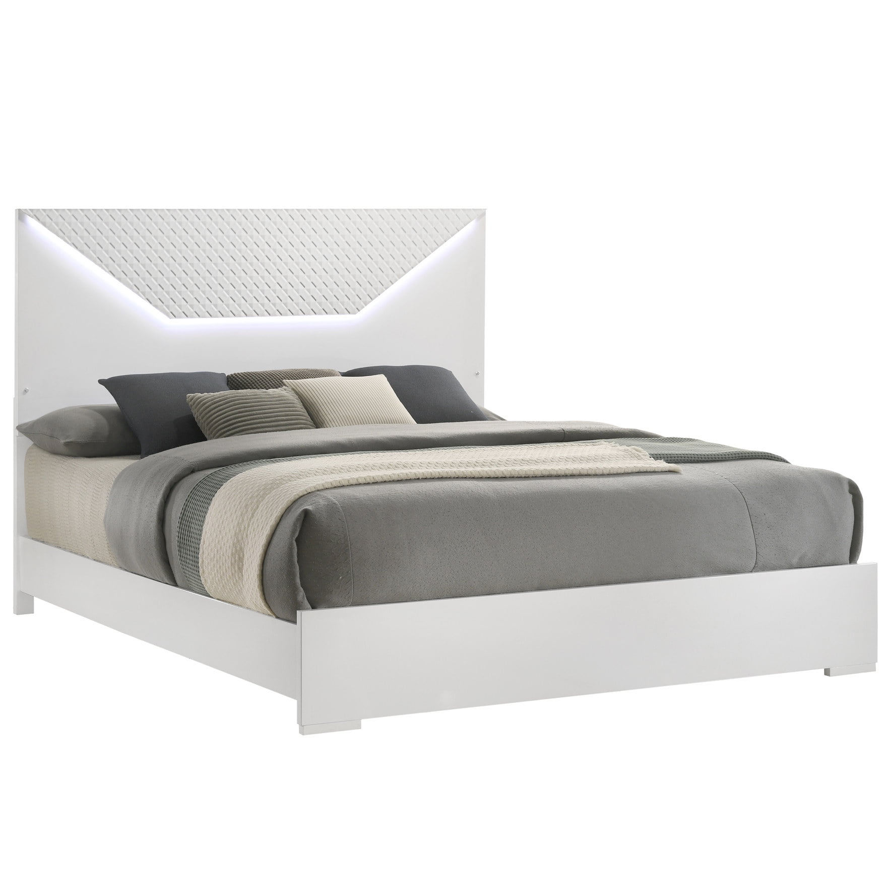 Sturdy support from wooden slats - Have a comfortable sleep on queen ...