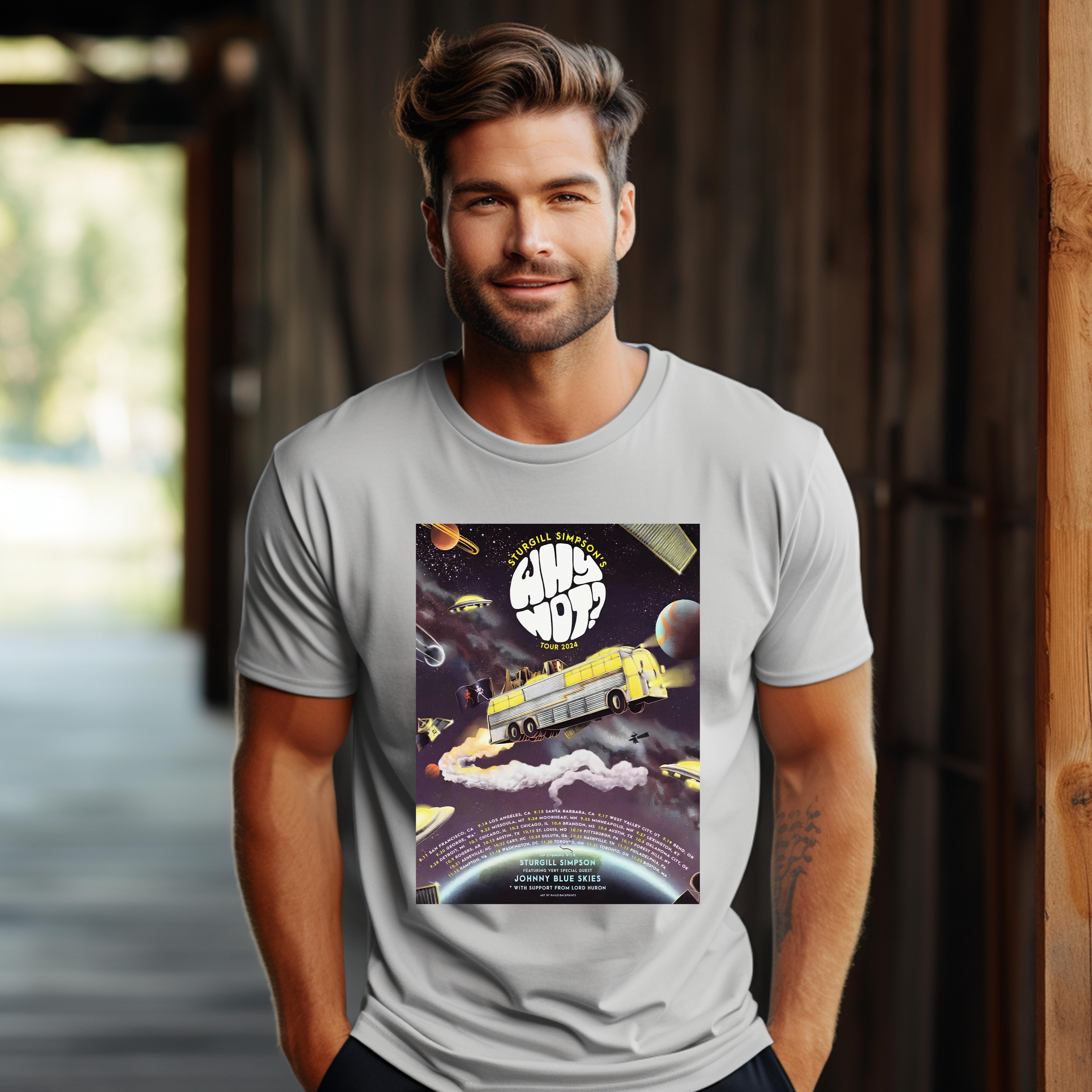 Sturgill Simpson Why Not Tour 2024 Poster T-Shirt Up To 4XL - Walmart.com