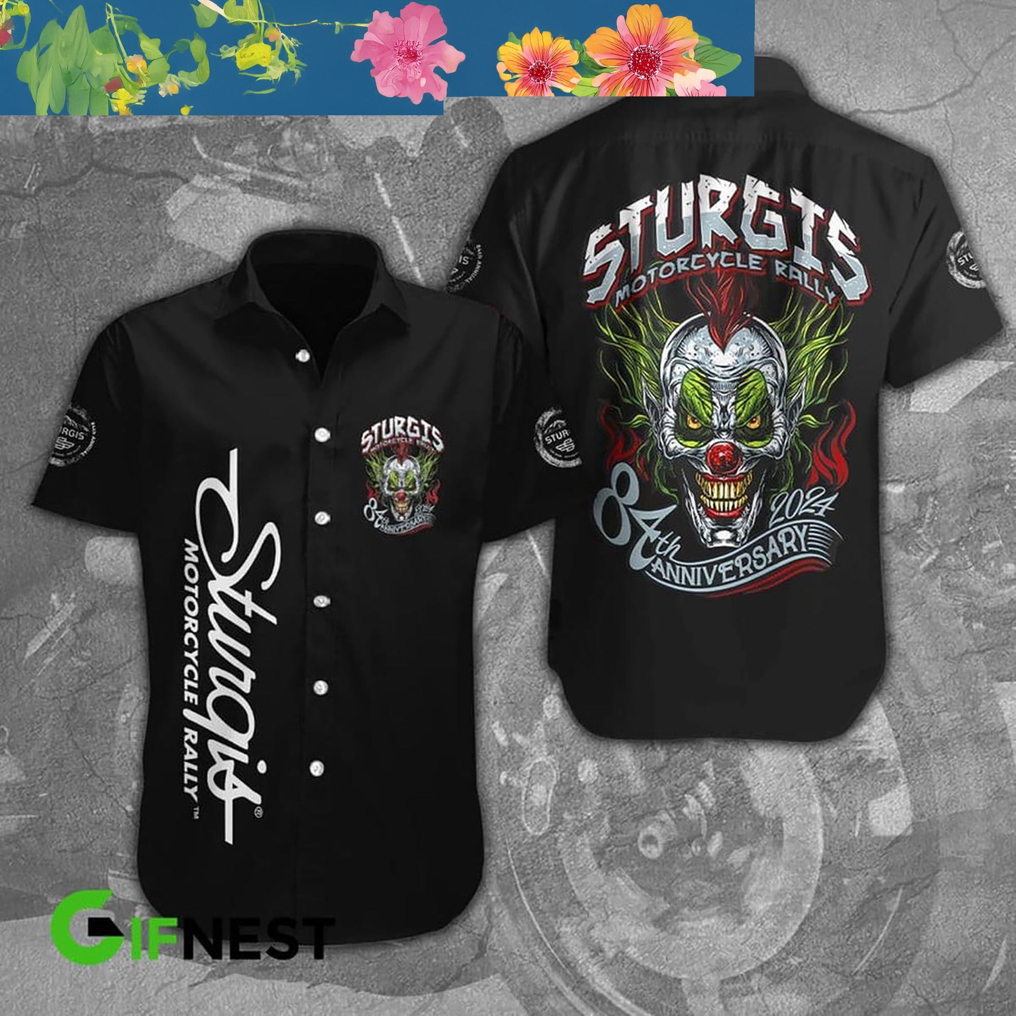 Sturgis Motorcycle Rally 84th Anniversary 2024 Hawaiian Shirts ...