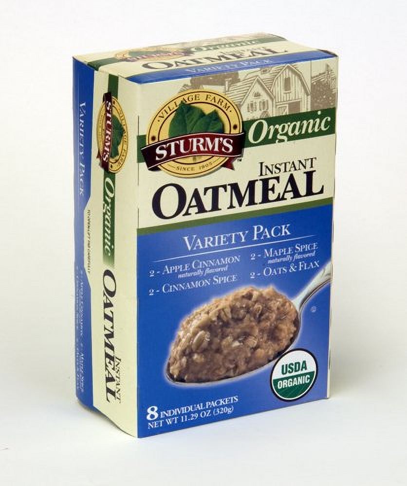 Sturm's Village Farm Organic AIF9 Instant Oatmeal, Variety Pack 8 Count ...