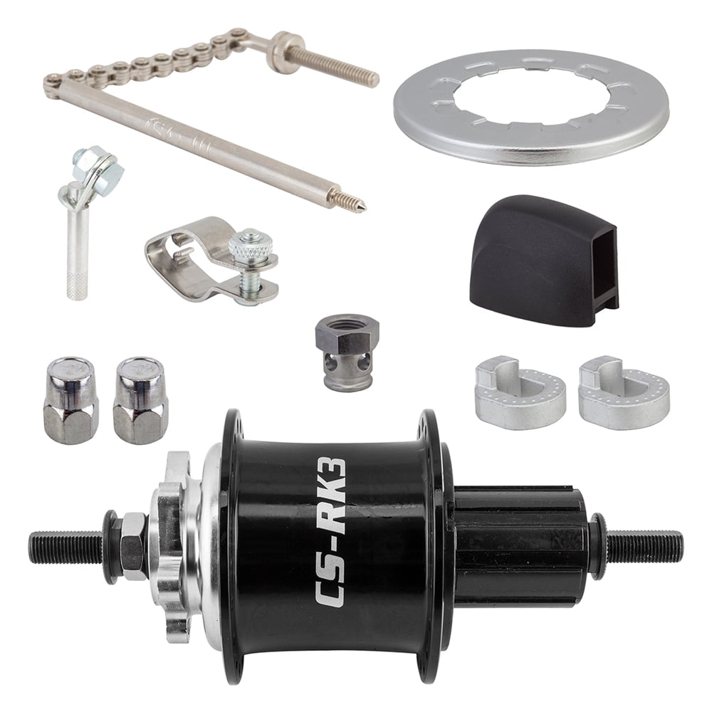Sturmey Archer CSRK3 3x8sp Hub Kit 36H Blk 3s Int/8s Cass - Walmart.com