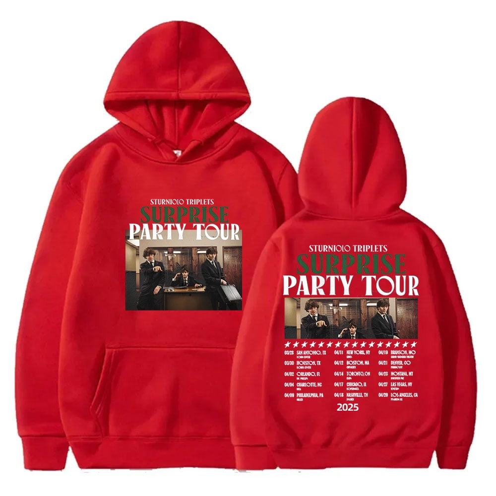 Sturniolo Triplets 2025 Surprise Party Tour Merch Hoodies Women Men ...