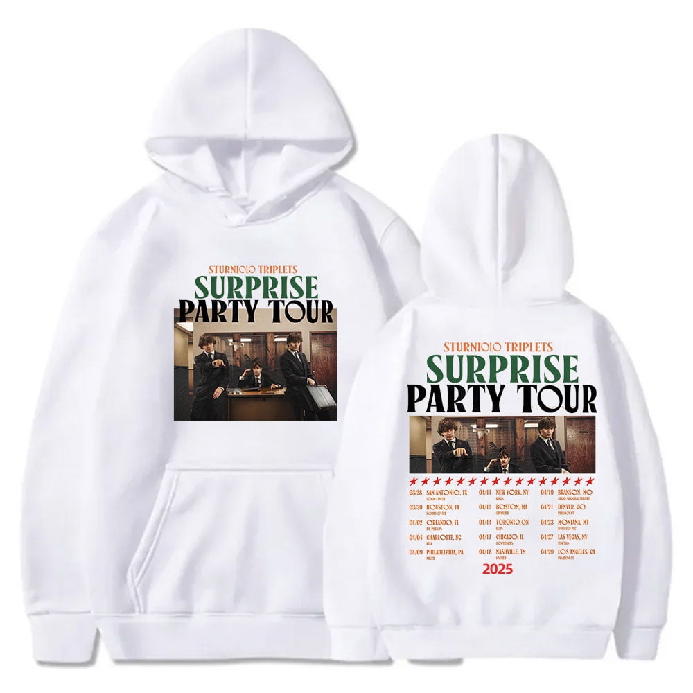 Sturniolo Triplets 2025 Surprise Party Tour Merch Hoodies Women Men ...