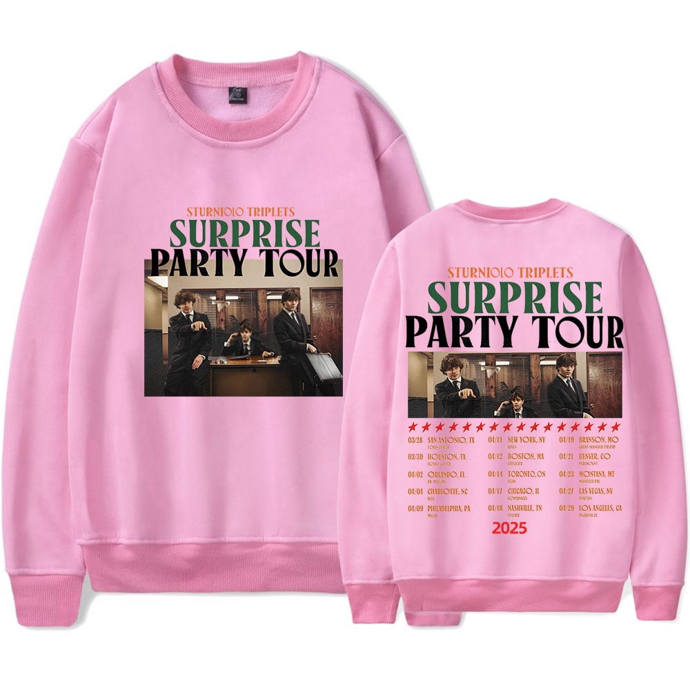 Sturniolo Triplets 2025 Surprise Party Tour Merch Long Sleeve Unisex ...