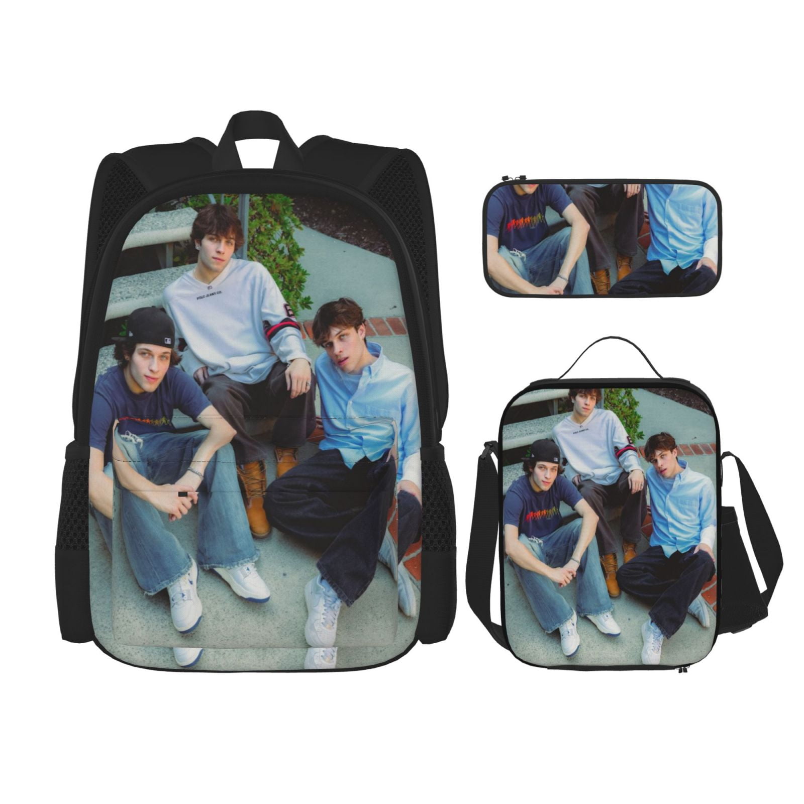 Sturniolo Triplets Bookbag Backpack With Lunch Box and Pencil Case 3 ...
