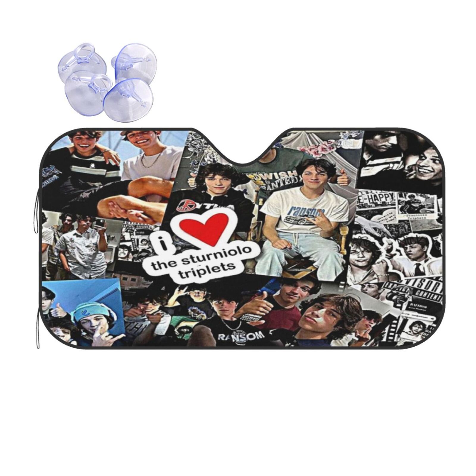 Sturniolo Triplets Car Sunshade Front Windshield Sun Shade Hardened Sun ...