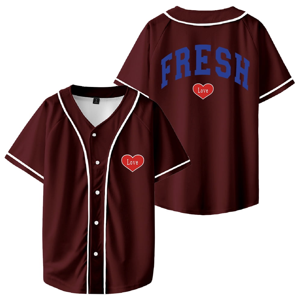 Sturniolo Triplets Fresh Love Merch Baseball Jersey Short Sleeve Shirts ...