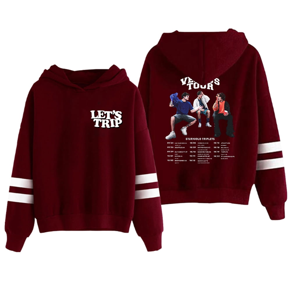 Sturniolo Triplets Let's Trip 2023 The Versus Tour Hoodie Pocketless ...