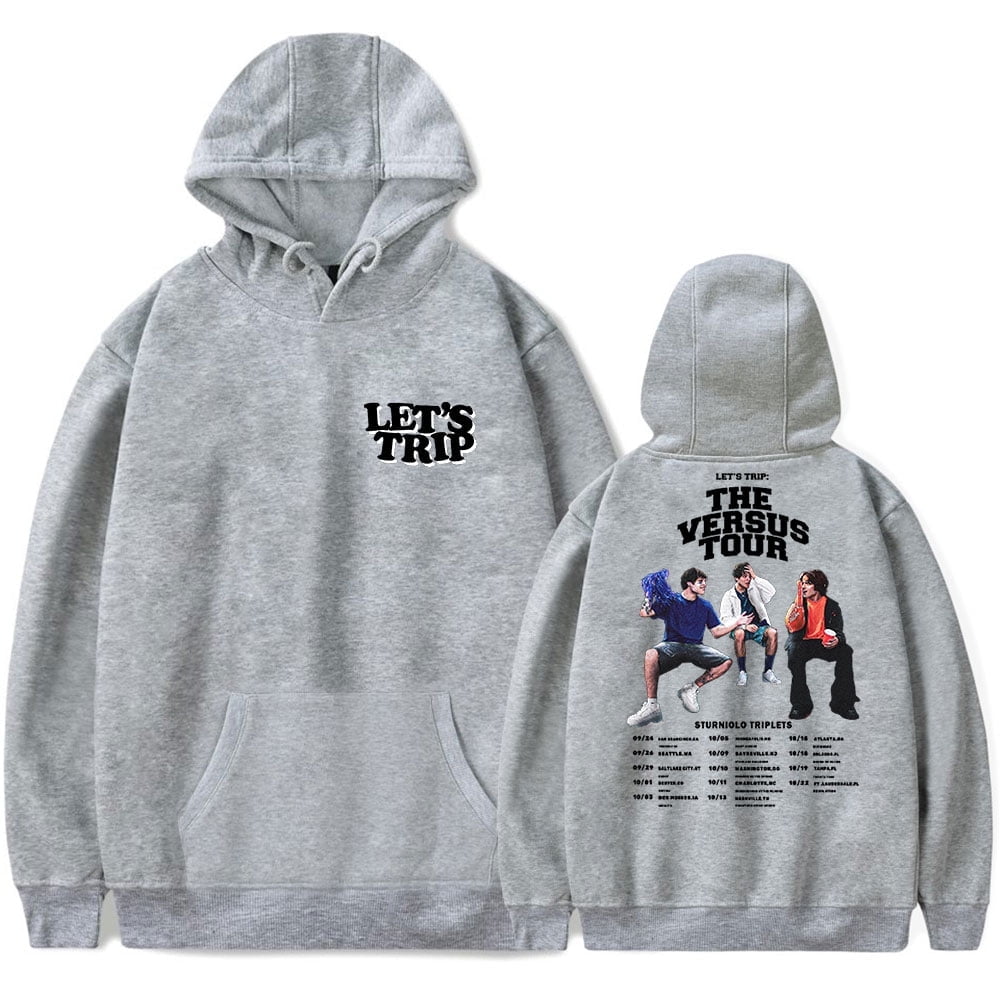 Sturniolo Triplets Merch Let's Trip 2025 The Versus Tour Hoodie Men's ...