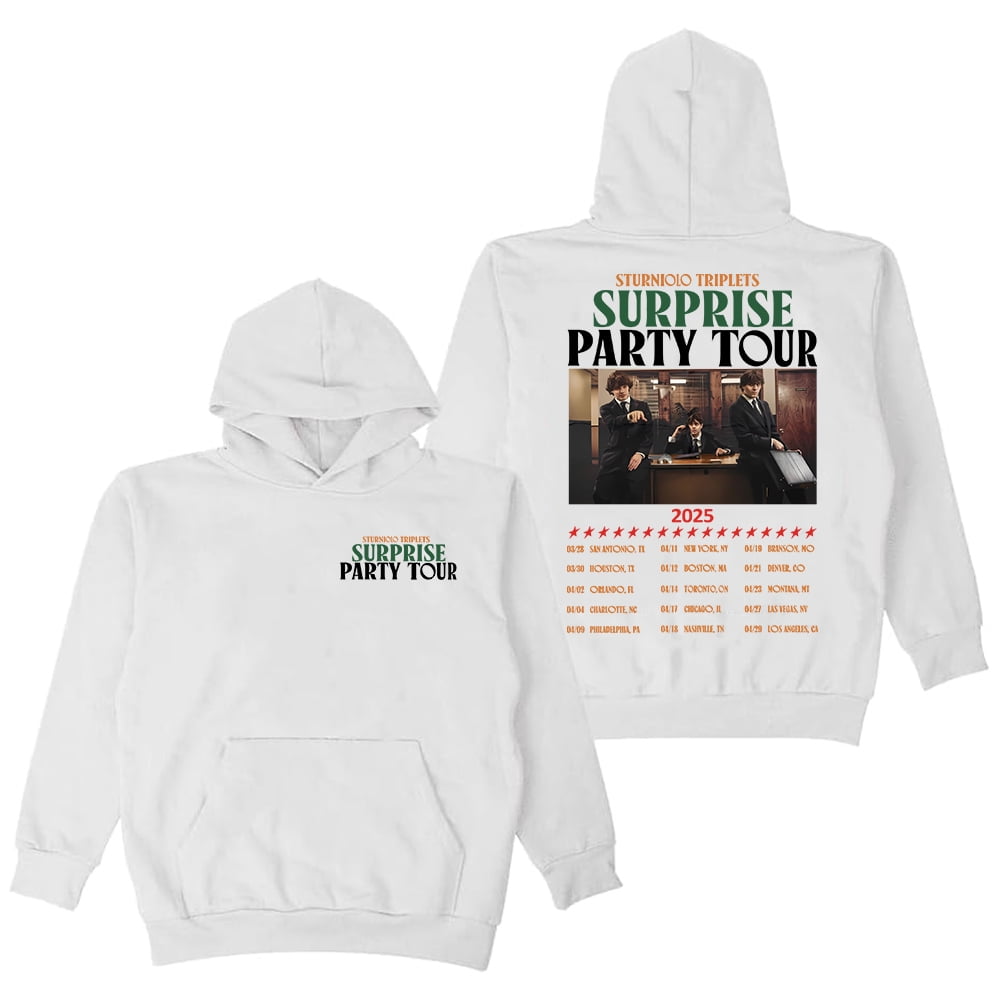 Sturniolo Triplets Surprise Party Tour Hoodie Long Sleeve Streetwear ...