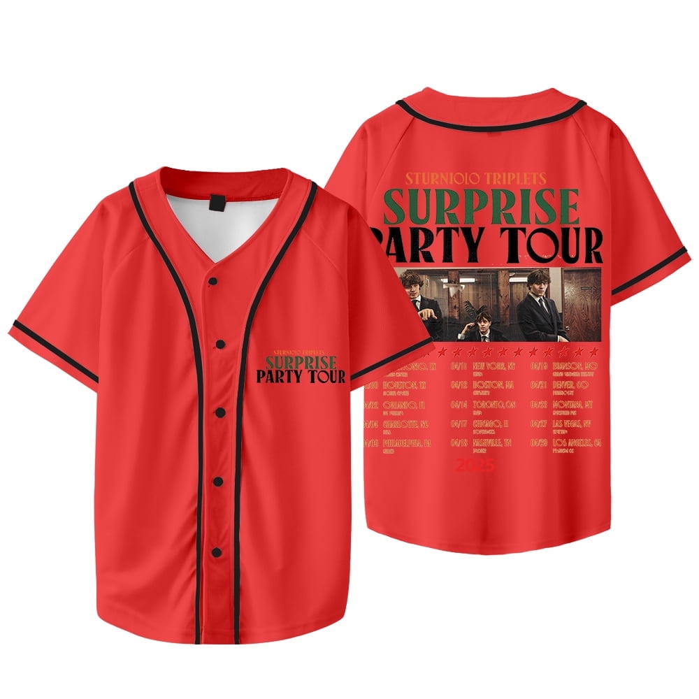 Sturniolo Triplets jersey Surprise Party Tour Merch Baseball Jacket Tee ...