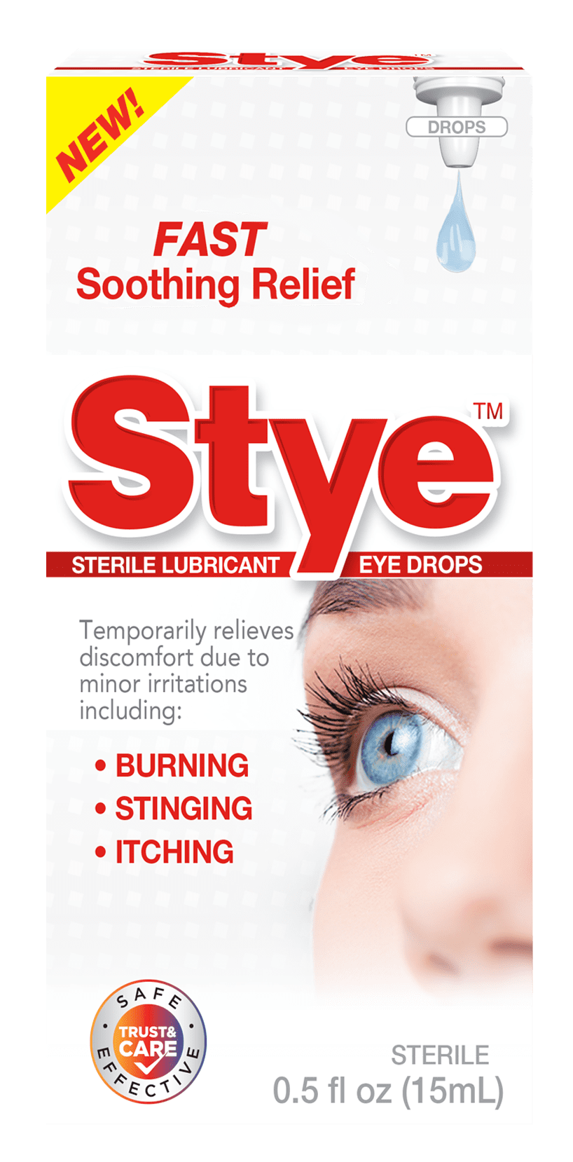 Stye Sterile Lubricant Eye Drops, Fast Soothing Relief, 0.5 oz ... Stye Sterile Lubricant Eye Drops, Fast Soothing Relief, 0.5 oz ...