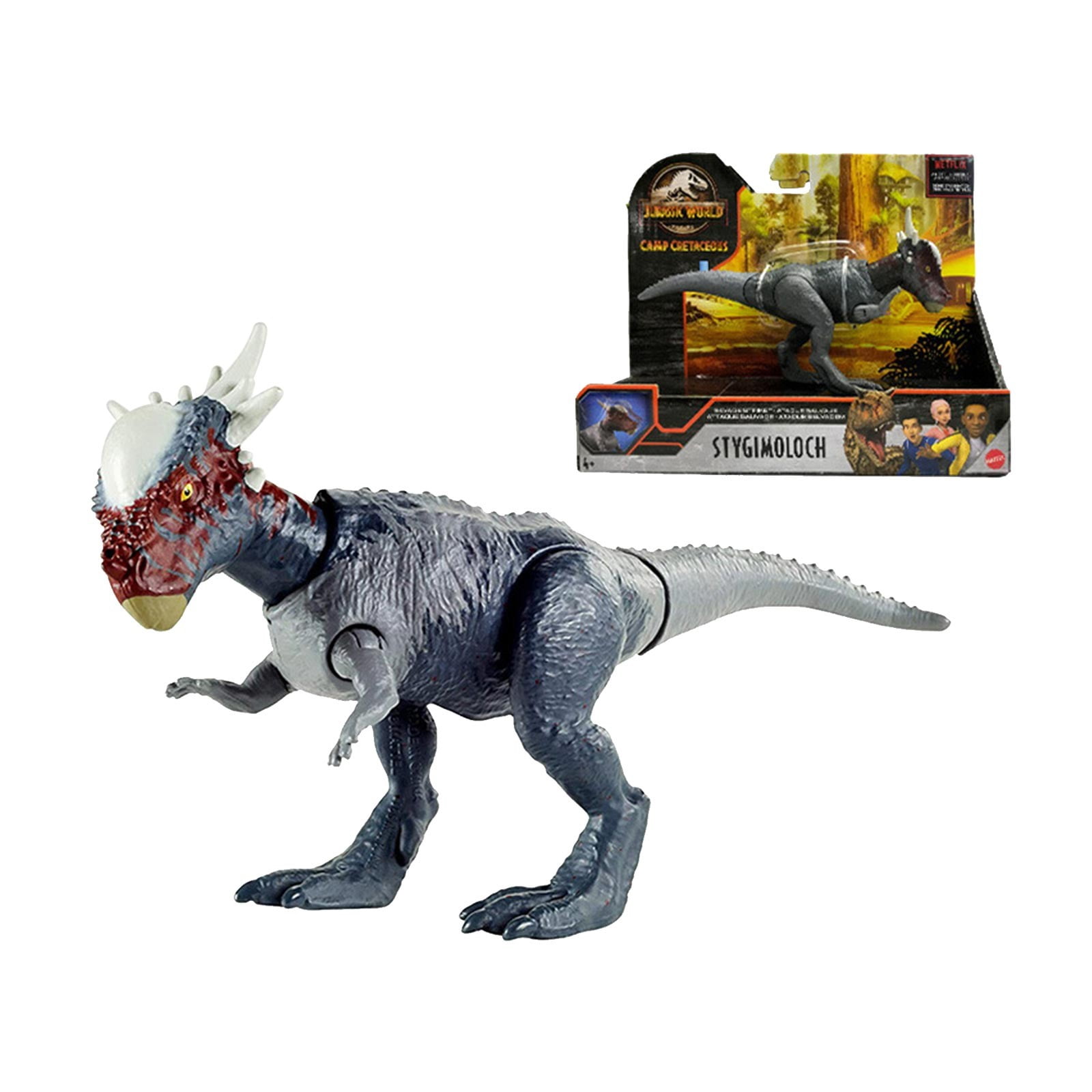 Stygimoloch Jurassic World Camp Cretaceous Wild Roar Dinosaur Toy, Tail ...