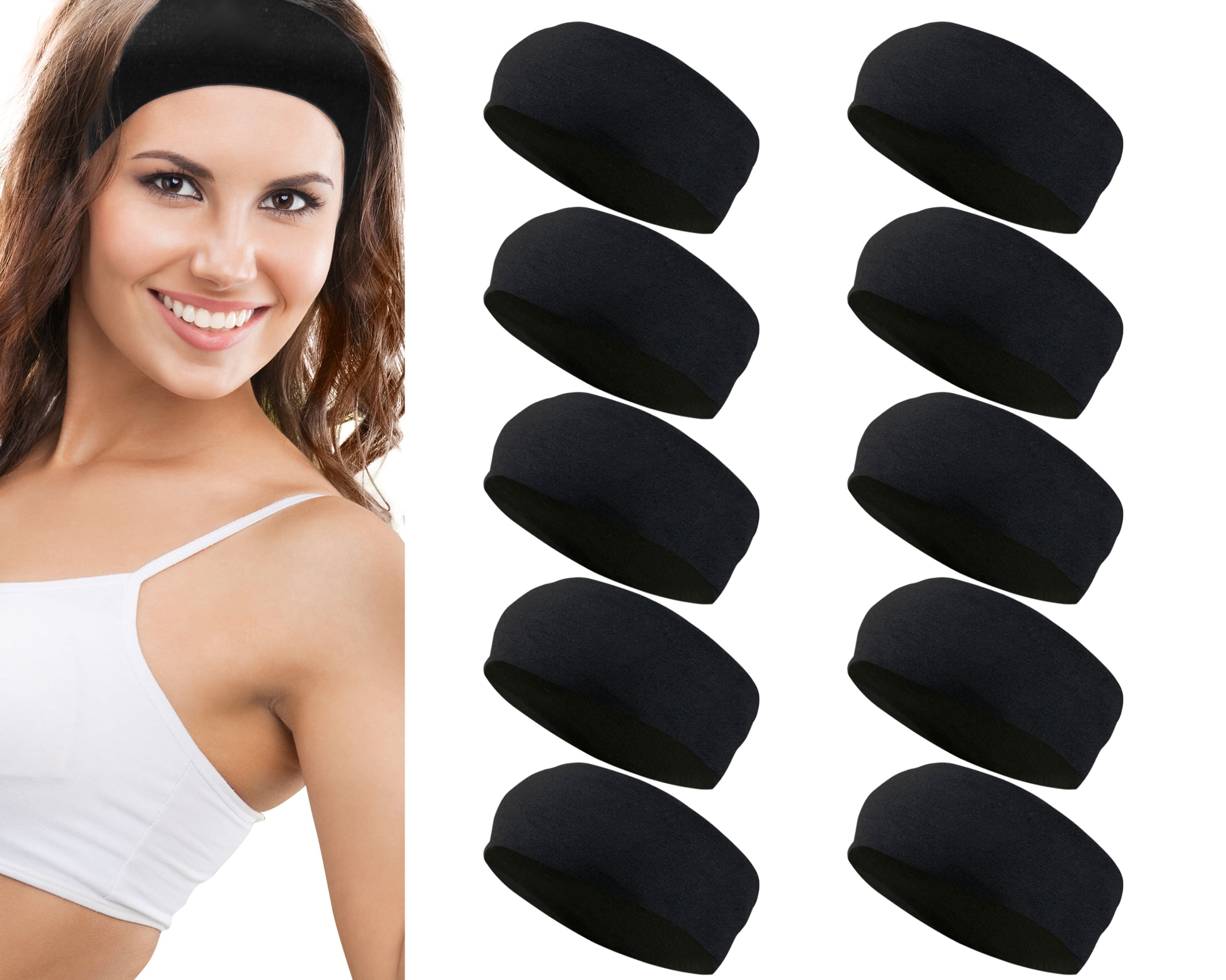 Styla Hair Headbands for Women Stretch Fashion Headbands Soft Non-Slip ...