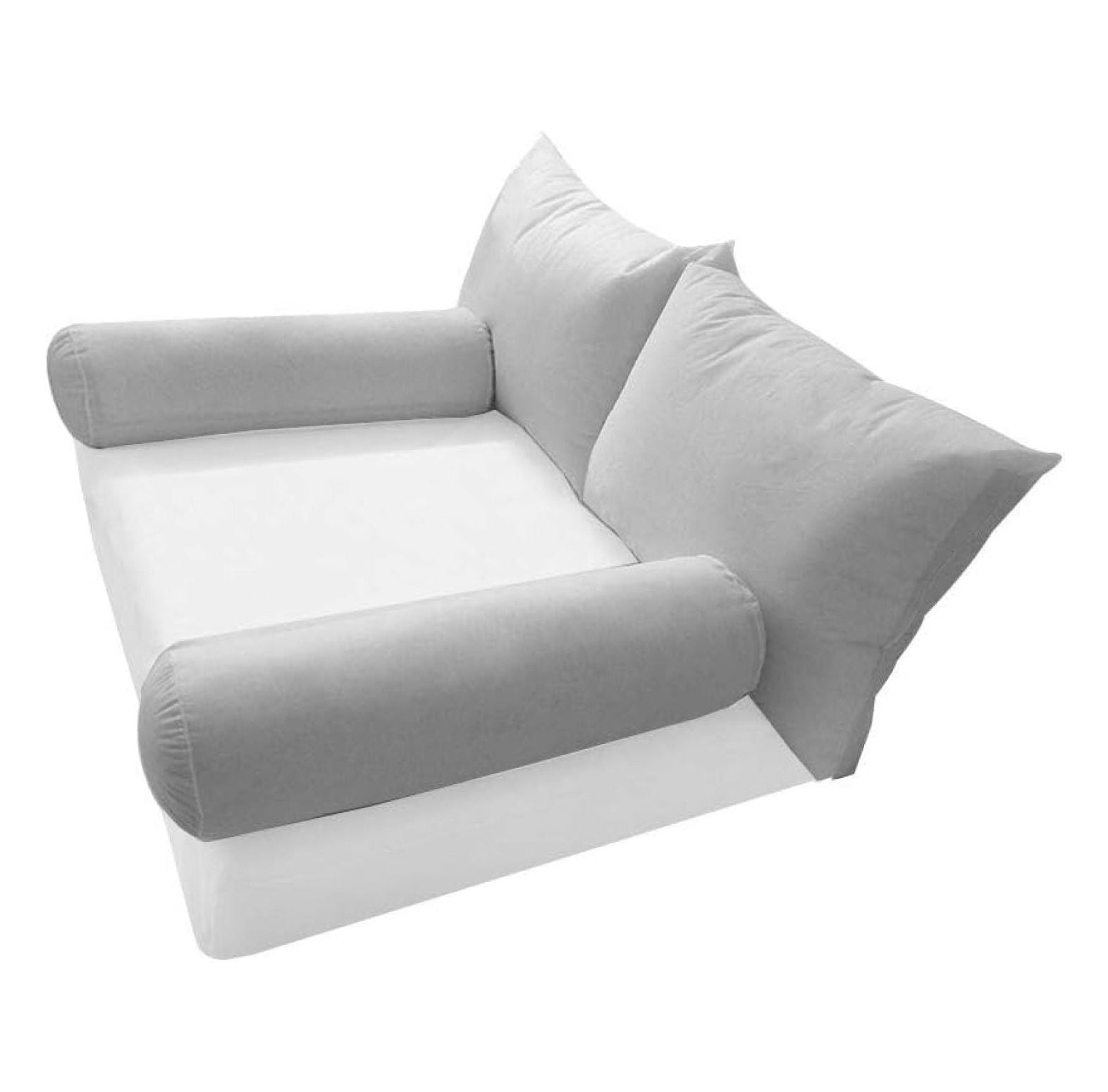 Style 2 Twin Size Pillow & Bolster Cushion Polyester Fiberfill Inserts ...