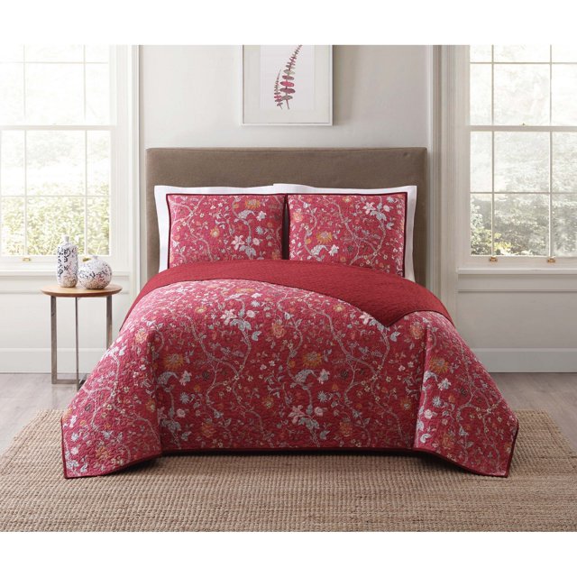 Style 212 Bedford Red Full / Queen XL Quilt Set - Walmart.com