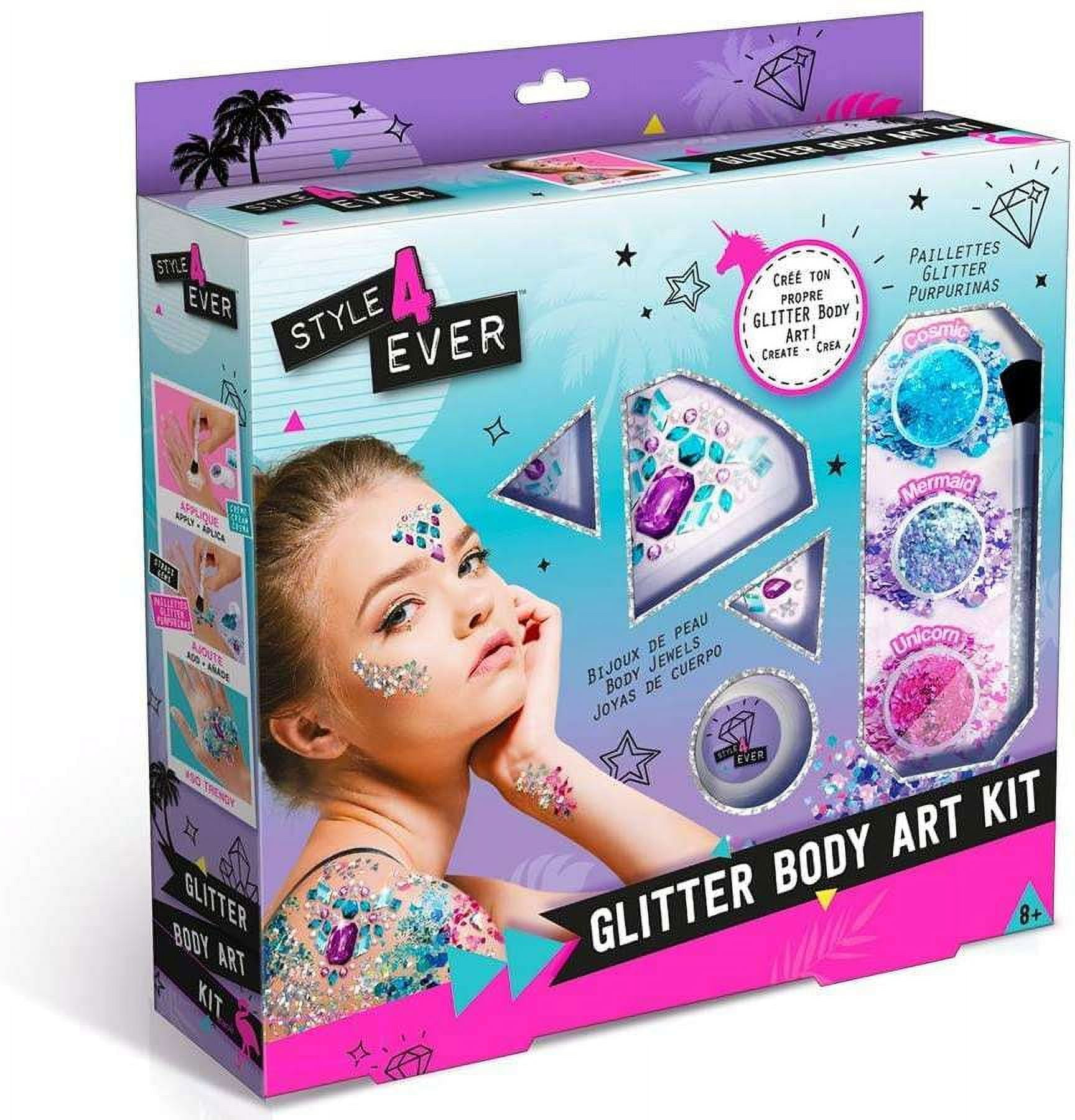 Style 4 Ever Glitter Body Art Kit - Walmart.com
