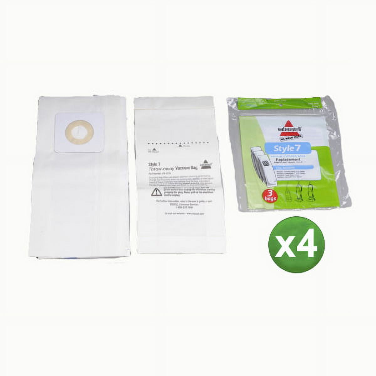 Style 7 Upright Vacuum 12 Bags For Biseell Power Force 3522, Power ...