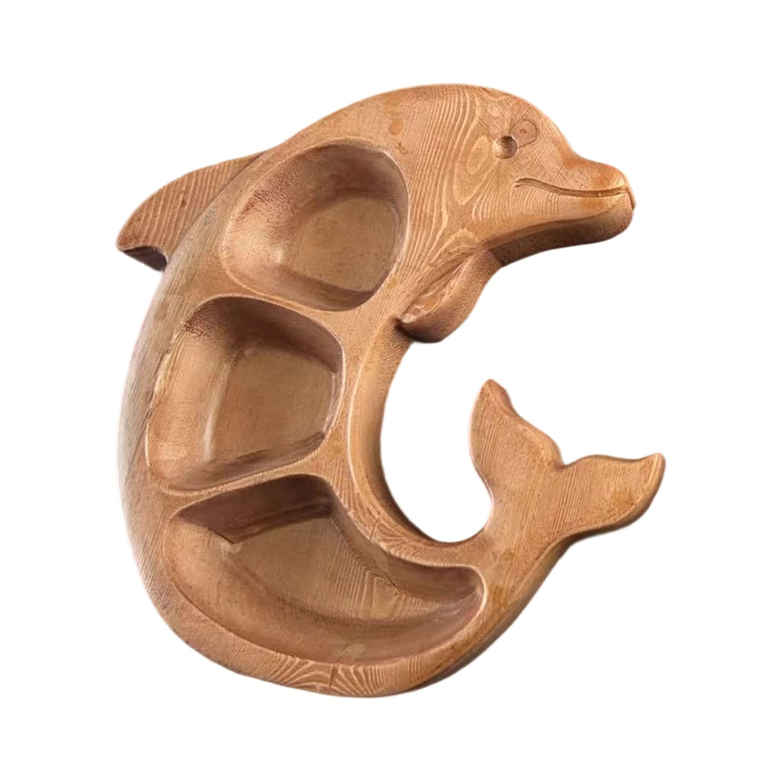 Style A Dolphin Shaped Charcuterie Platter Wood Serving Tray With 4 ...