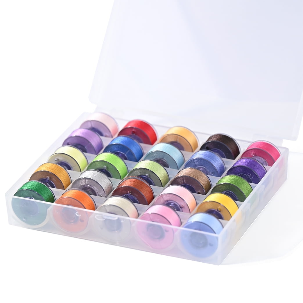 Style A Plastic Prewound Embroidery Bobbins 25 PCs - Walmart.com