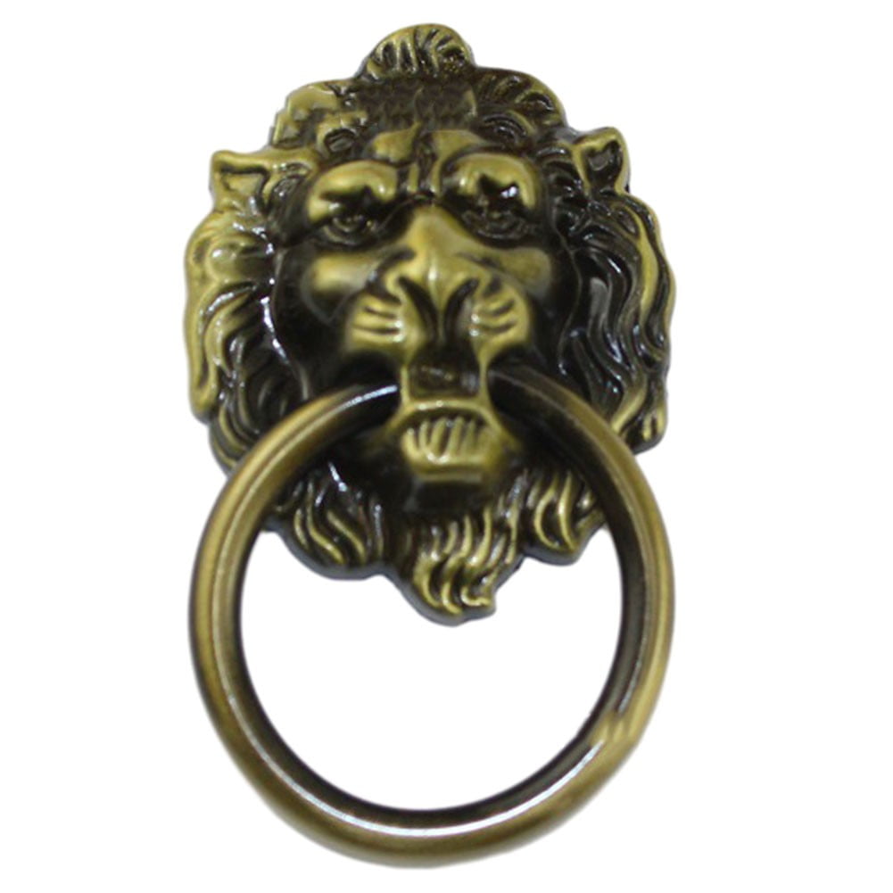 Style Alloy Single Hole Lion Head Handle Drawer Antique Cabinet Door ...