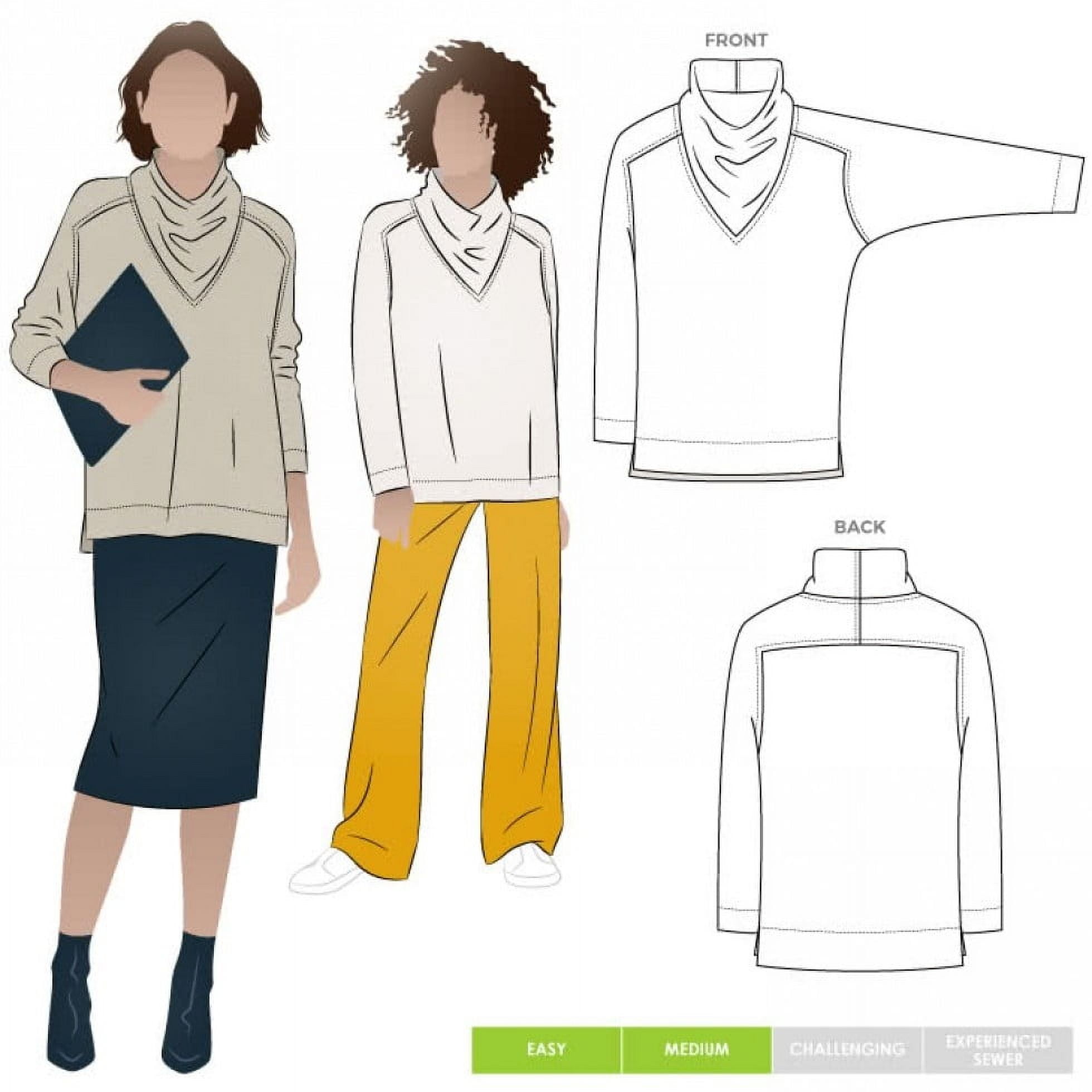 Style Arc Sewing Pattern Balmain Tunic Women - Walmart.com