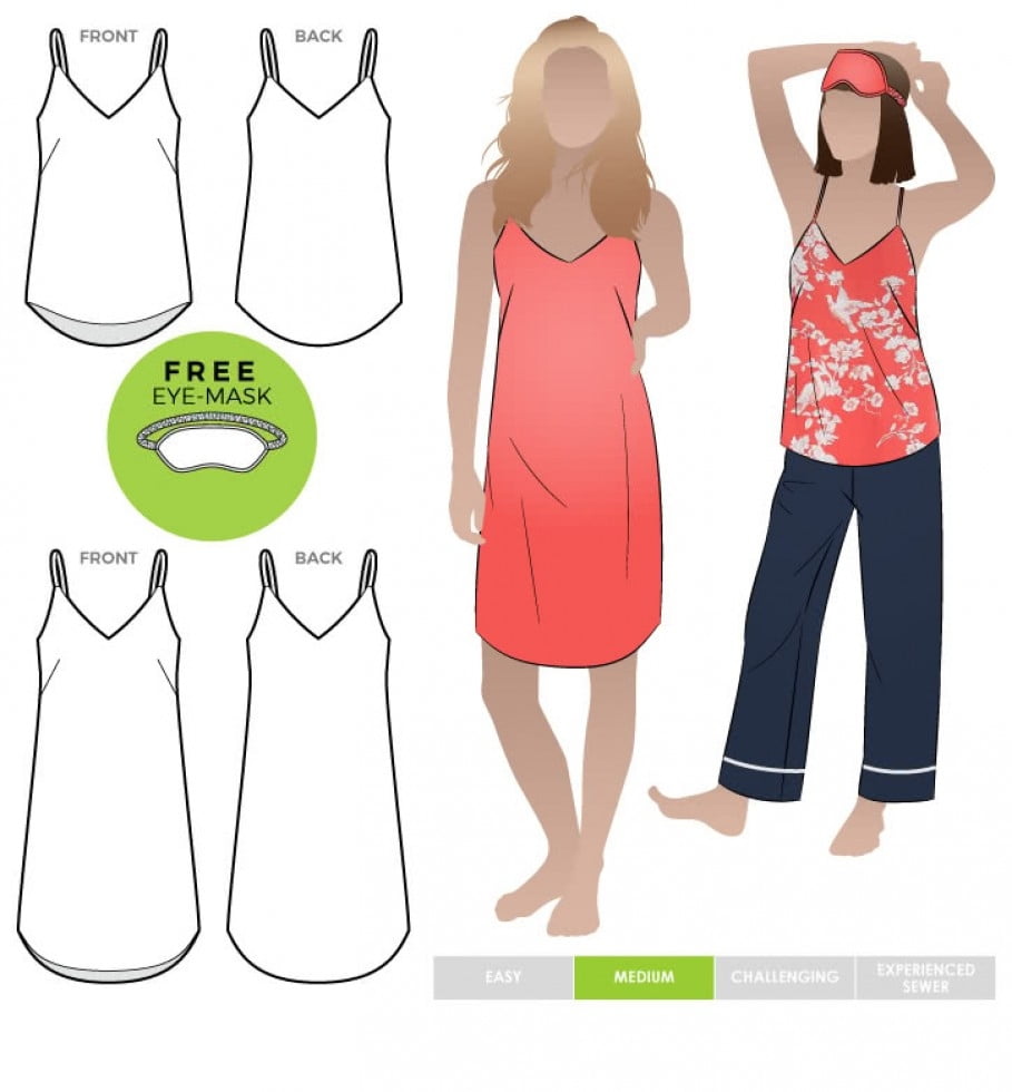 Style Arc Sewing Pattern Camisole Nightie Women - Walmart.com