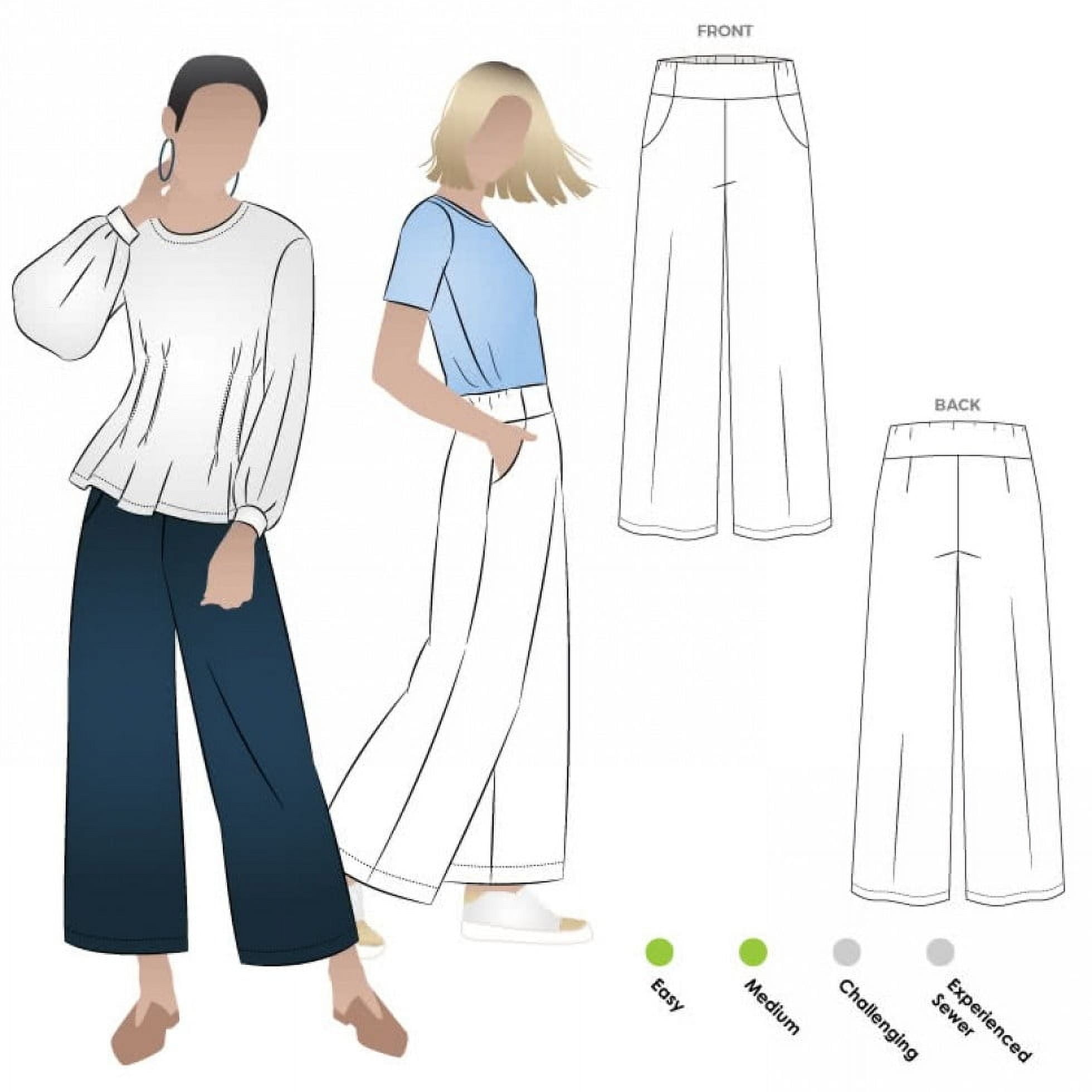 Style Arc Sewing Pattern Fifi Pants Women - Walmart.com