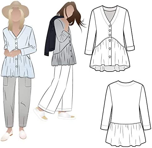Style Arc Sewing Pattern - Jules Woven Tunic (Sizes 10-22) - Walmart.com